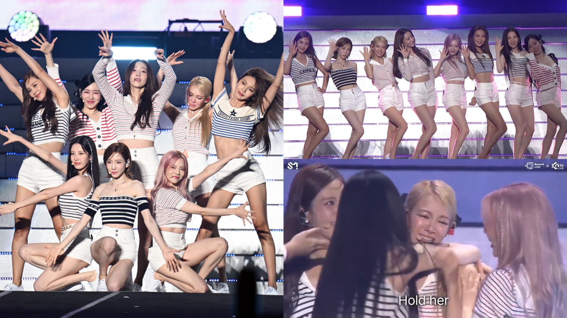 少女時代睽違參加SM家族演唱會，孝淵感觸淚崩，成員抱團安慰！（利特用生命在主持ㅋㅋ） - LUVKPOP