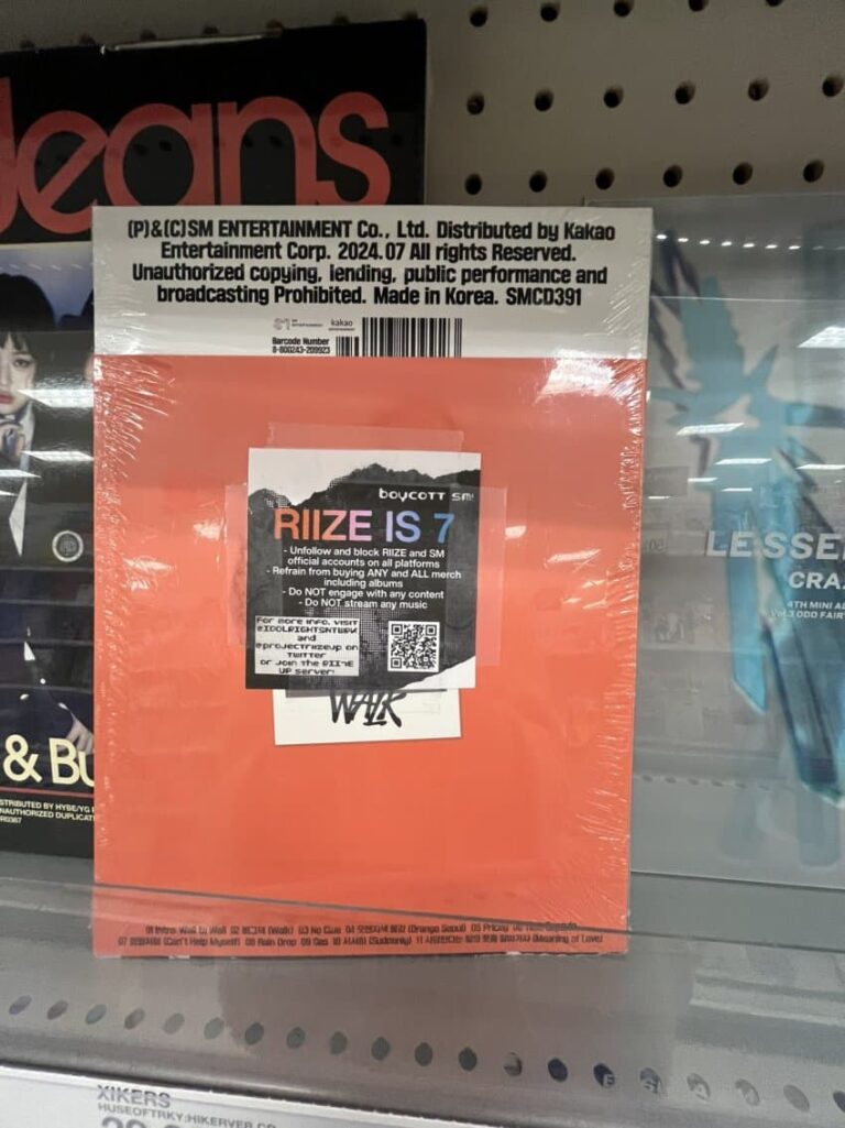 前輩專輯貼上「RIIZE is 7」呼籲抵制 SM！承漢粉絲行動讓網友超無言：起訴吧 - LUVKPOP