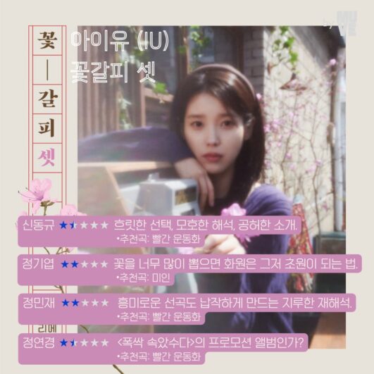 IU《花書籤3》樂評慘獲低分！遭批「無靈魂、無特色」，網友：像 YTR 隨手翻唱 - LUVKPOP